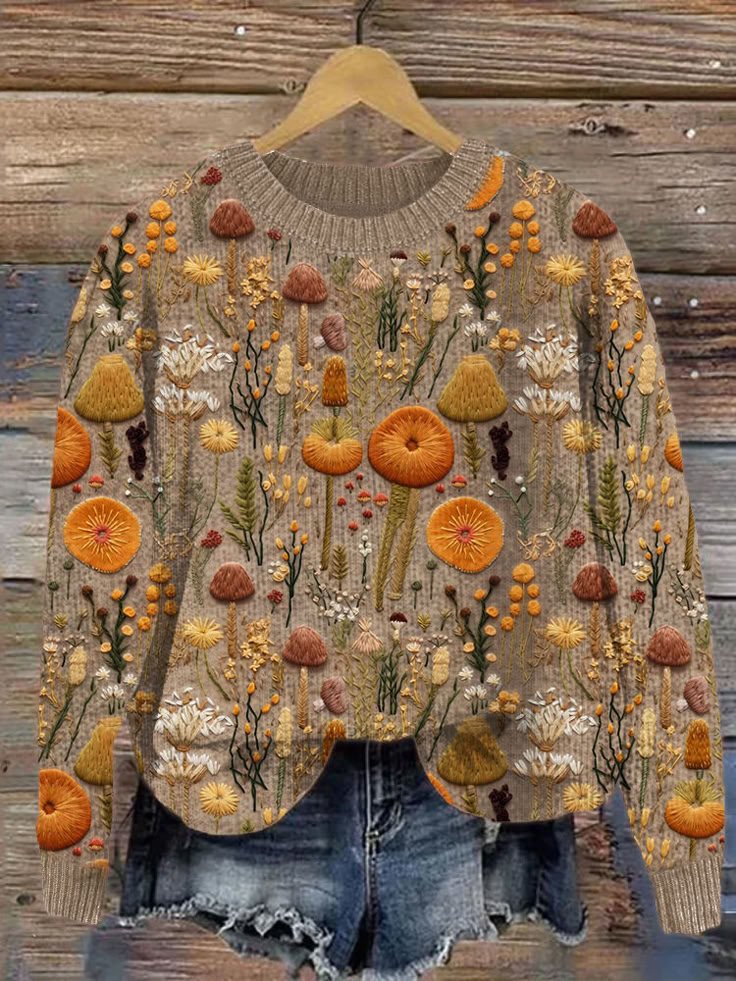 Solve Seasonal Crafts - Autumn / Fall - Knitting - Jumper 2 Seed Heads ...