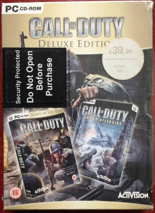 Solve Game covers (Disk & books) 13 - Call of Duty (Deluxe pack) jigsaw ...