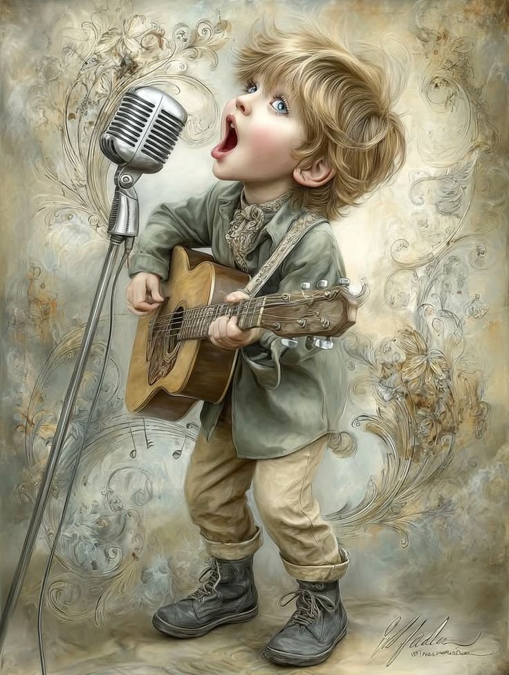 Solve Just a singing jigsaw puzzle online with 80 pieces