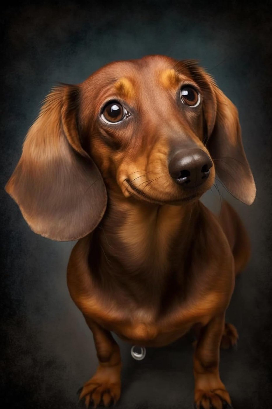 Solve Sweet Dachshund jigsaw puzzle online with 35 pieces