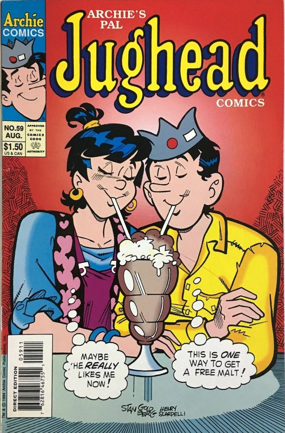 Solve Jughead (Aug 1994) jigsaw puzzle online with 176 pieces