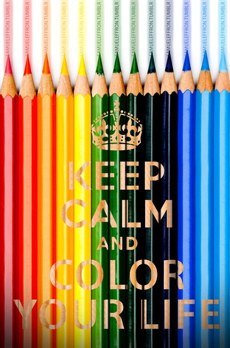 Solve KEEP CALM AND COLOR YOUR LIFE jigsaw puzzle online with 70 pieces