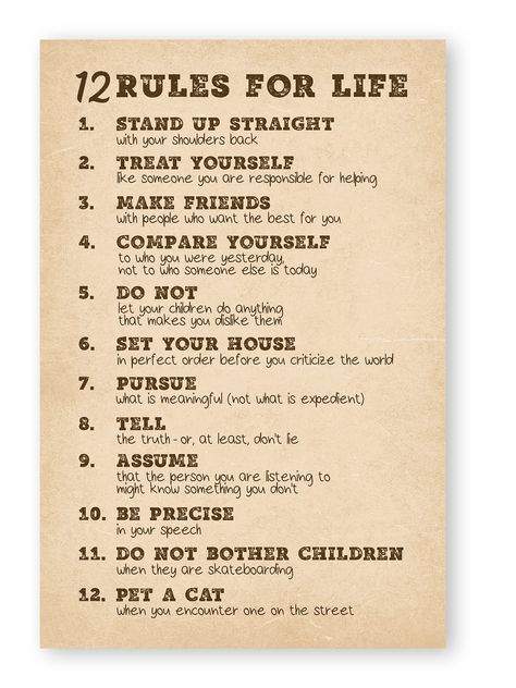 Jigsaw Puzzle | 12 Rules for life | 12 pieces | Jigidi