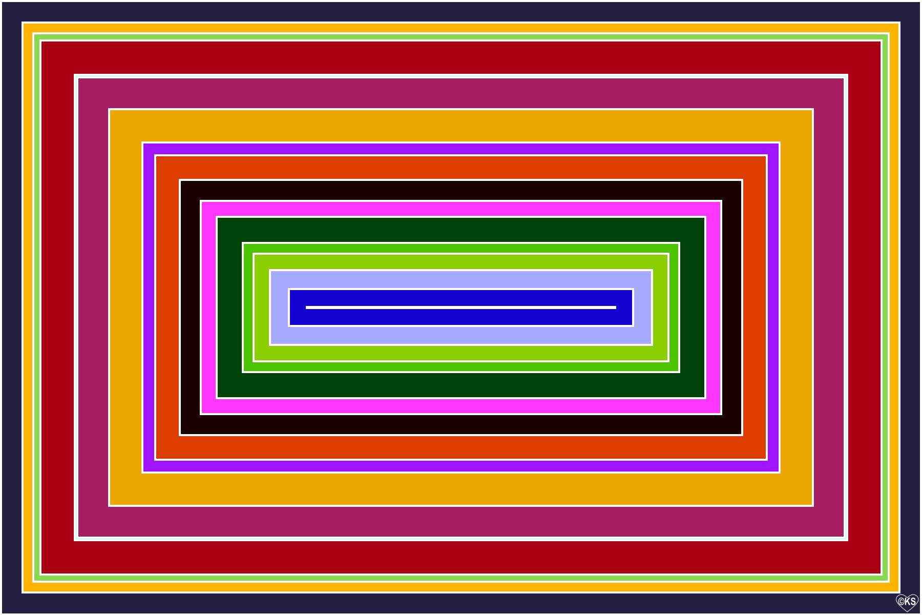 Solve Concentric Rectangles!! ~ H jigsaw puzzle online with 600 pieces