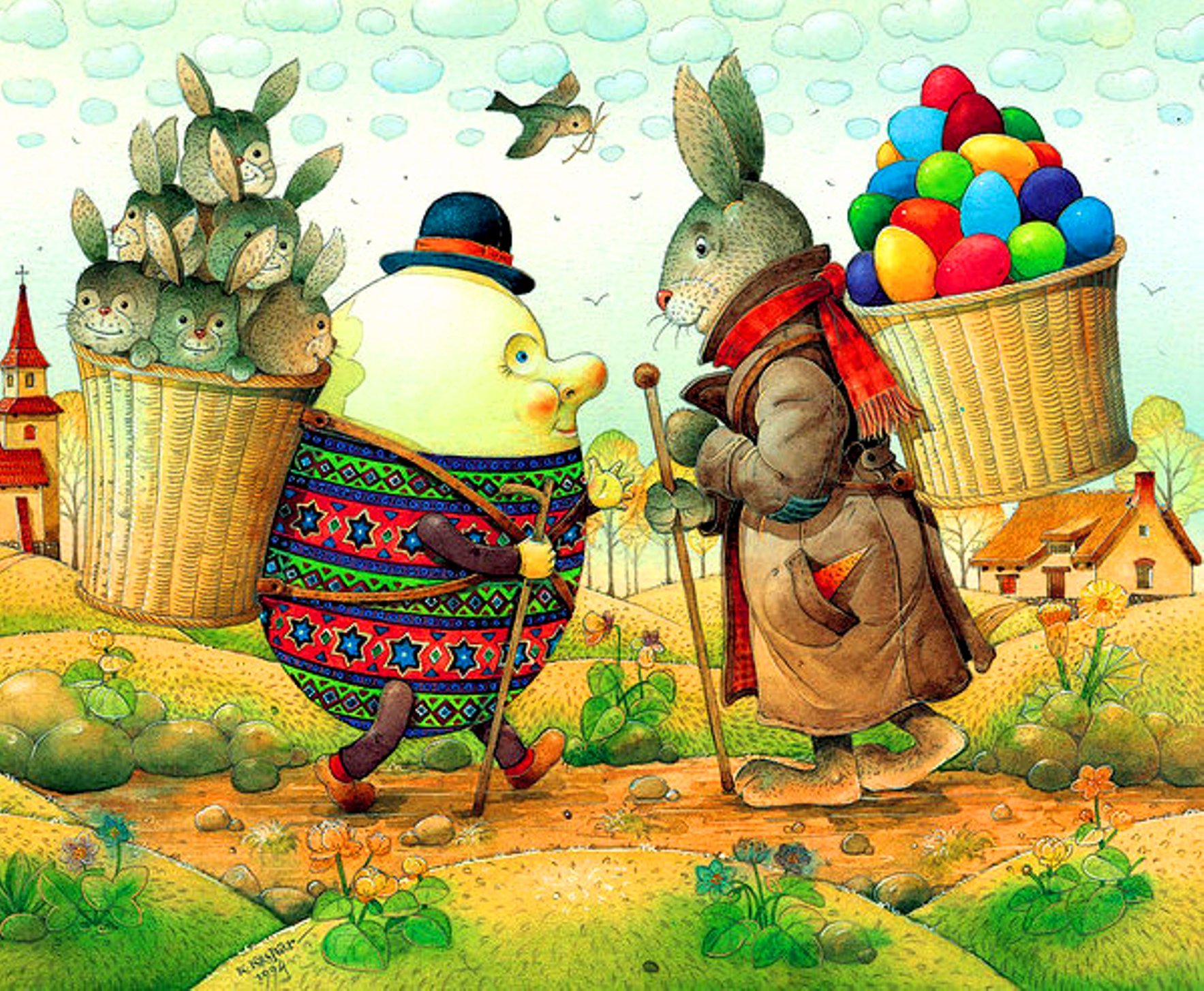 Solve Happy Easter! jigsaw puzzle online with 357 pieces