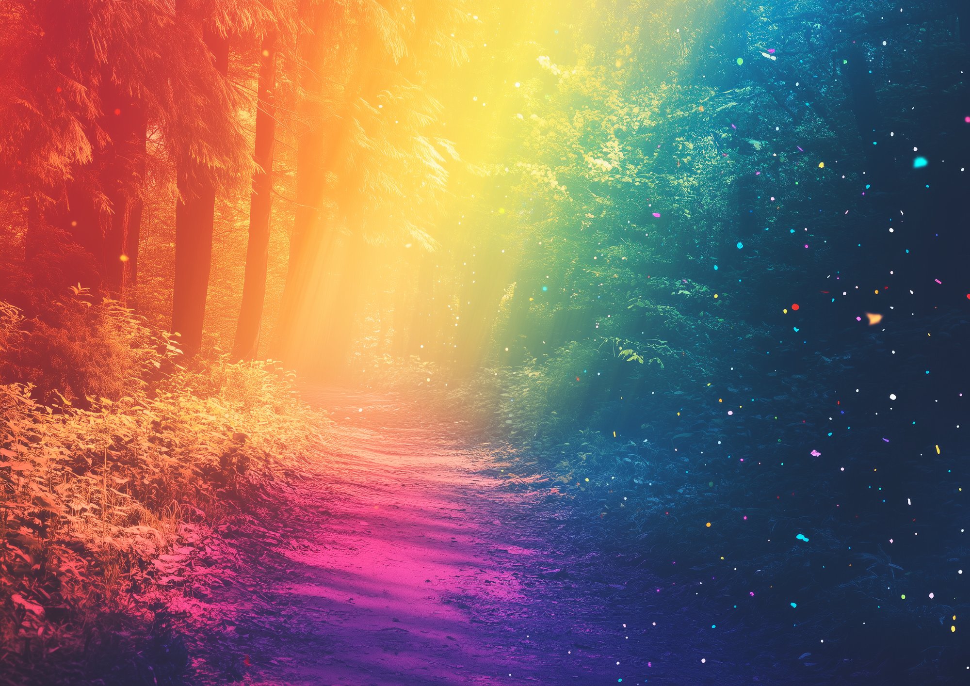 Solve Rainbow Nature jigsaw puzzle online with 600 pieces