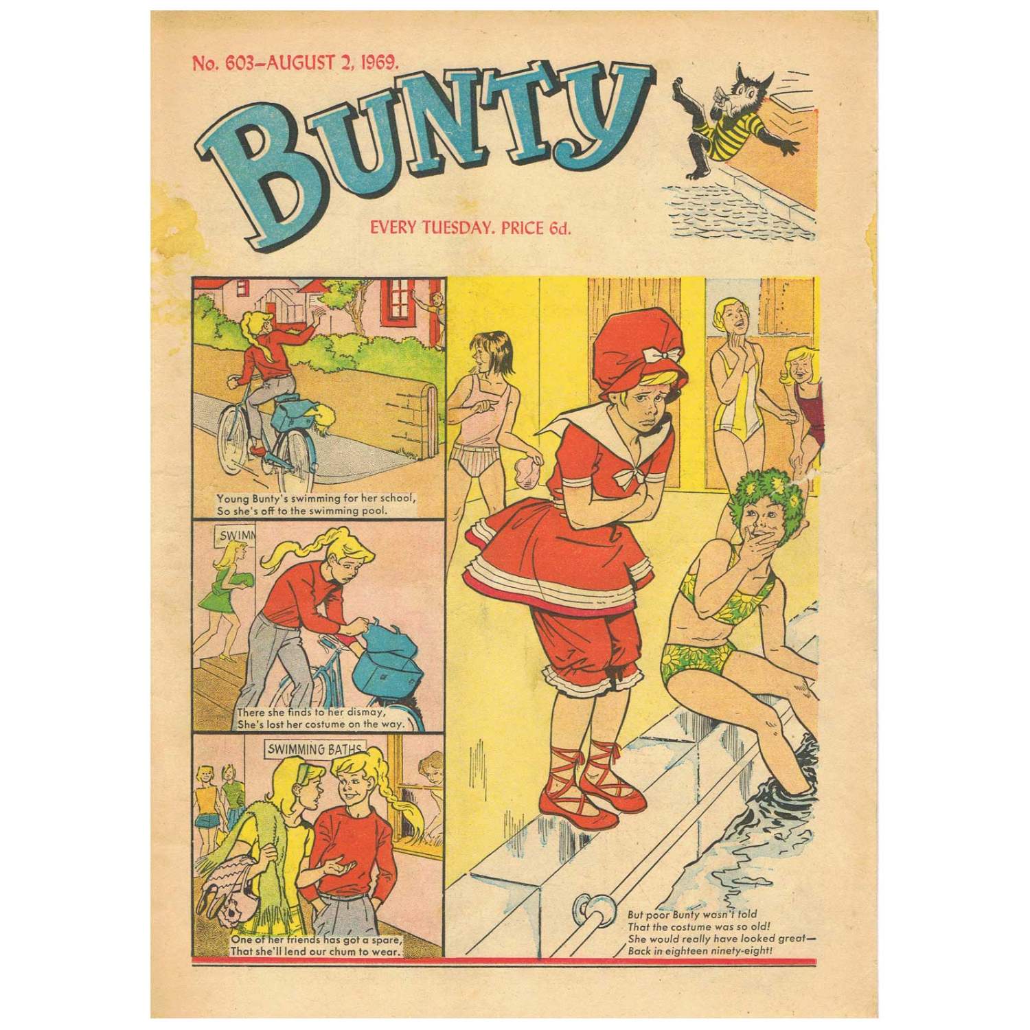 Solve Bunty Comic cover 1969 jigsaw puzzle online with 361 pieces