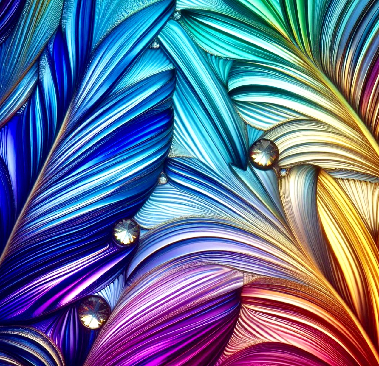 Solve Feather Diamonds jigsaw puzzle online with 72 pieces