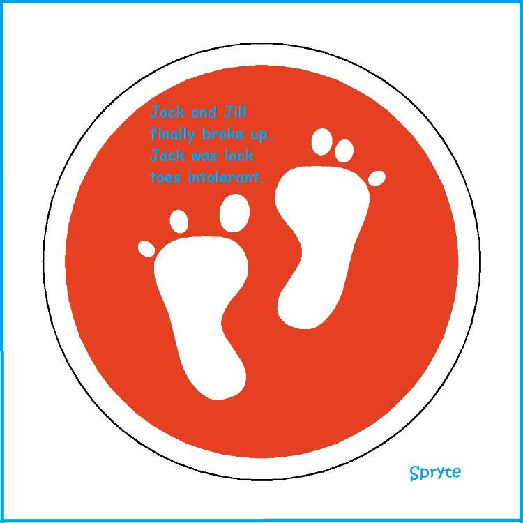 Solve Lack Toes jigsaw puzzle online with 9 pieces