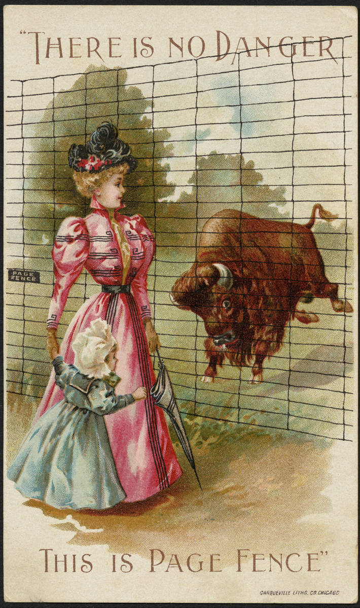 Solve Themes Vintage ads - Page Fence jigsaw puzzle online with 144 pieces