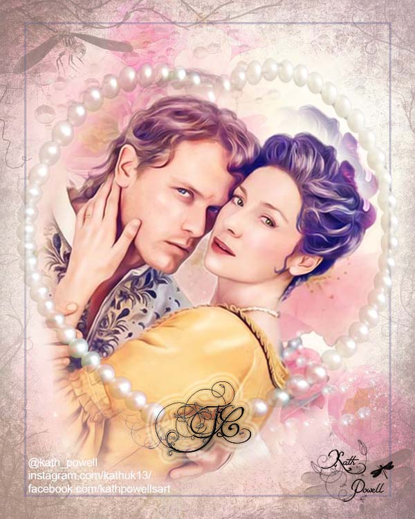 Solve Outlander - Jamie & Claire jigsaw puzzle online with 80 pieces