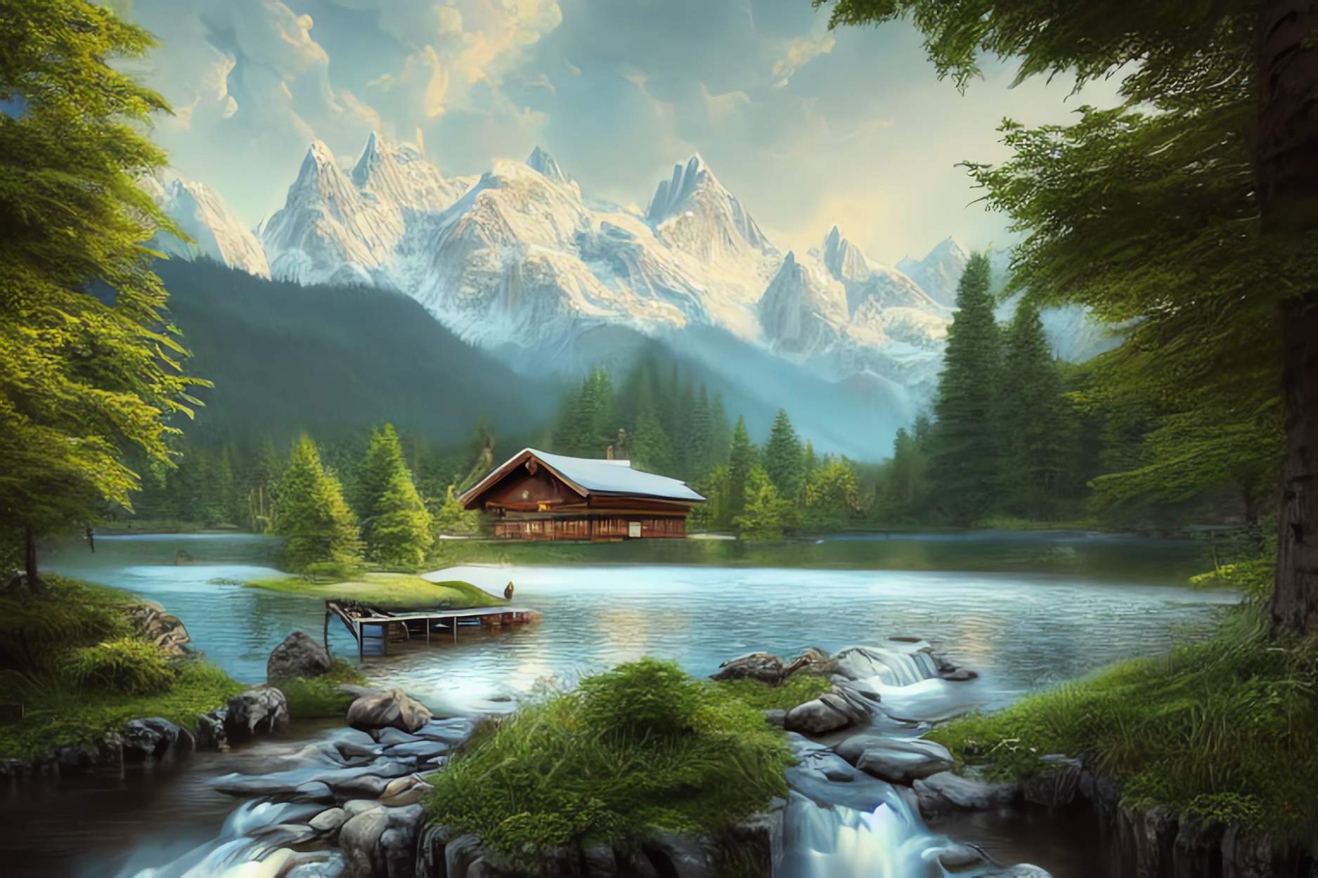 Solve Mountains jigsaw puzzle online with 150 pieces