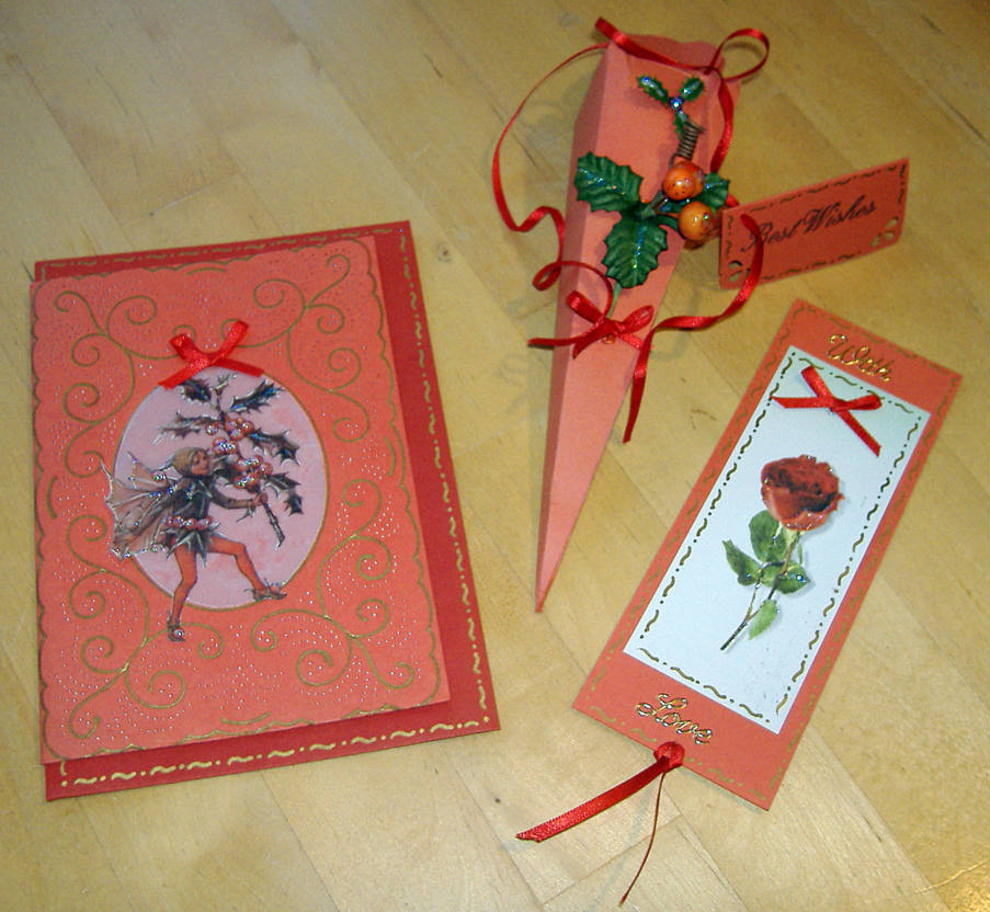 Solve Crafts - Papercraft - Christmas - Flower Fairy Card, Candy Box ...