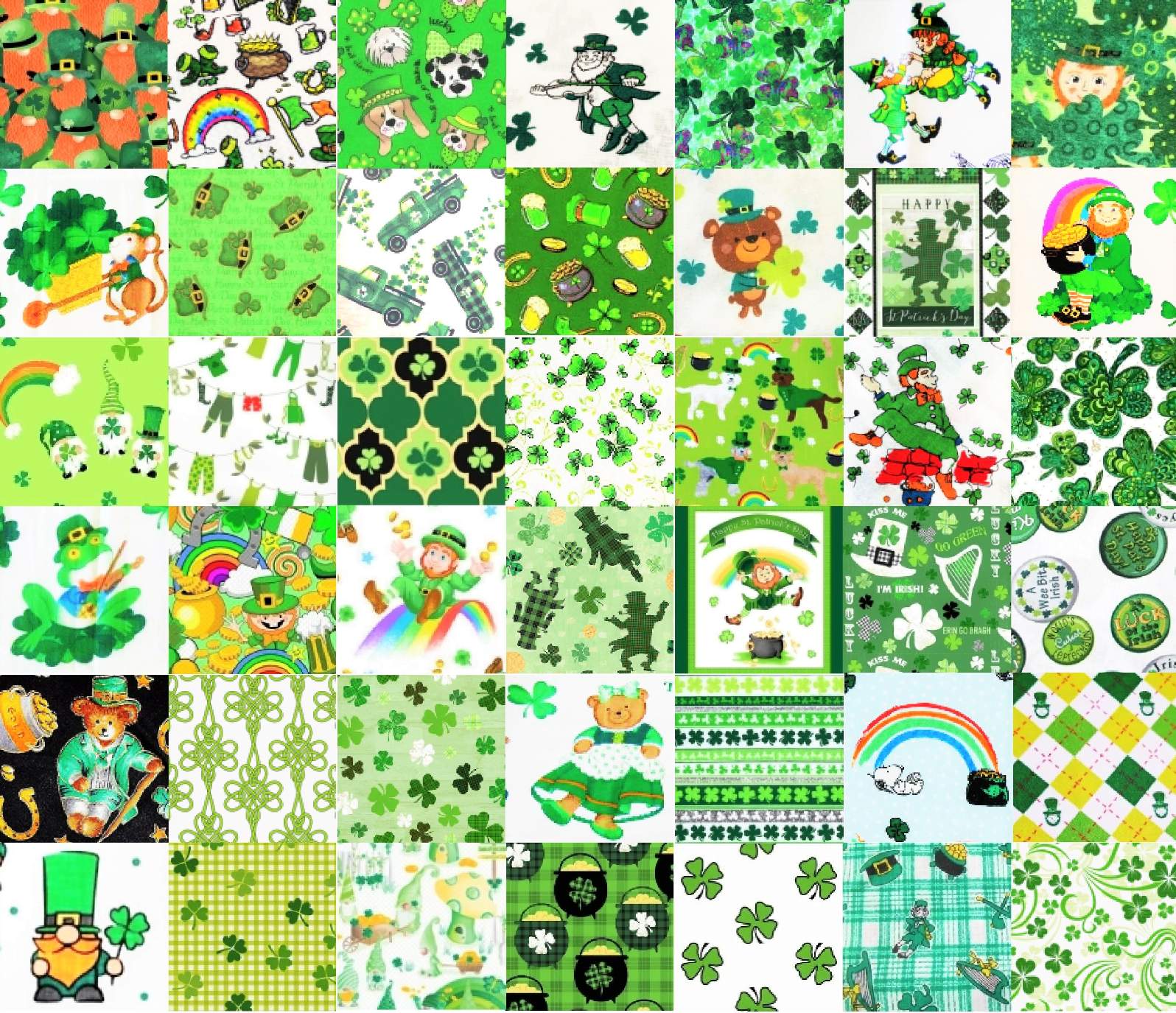 Solve PATCHWORK ST. PATRICKS DAY jigsaw puzzle online with 143 pieces