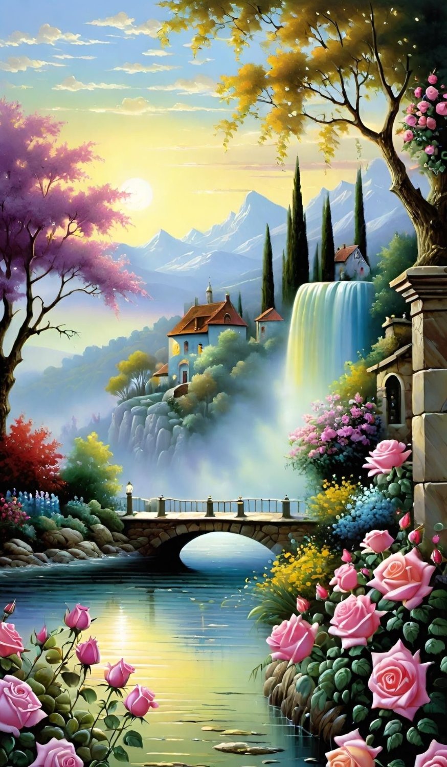 Solve Waterfall jigsaw puzzle online with 84 pieces