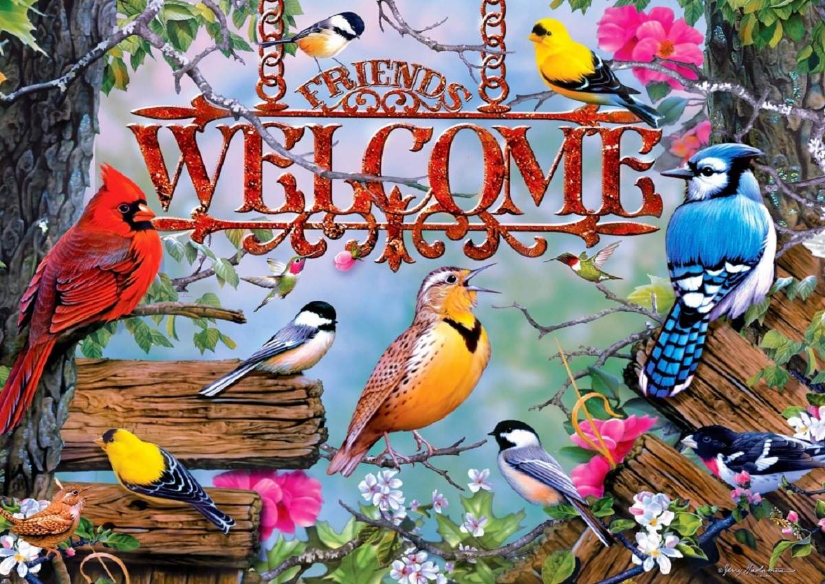 Solve Welcome Friends jigsaw puzzle online with 88 pieces