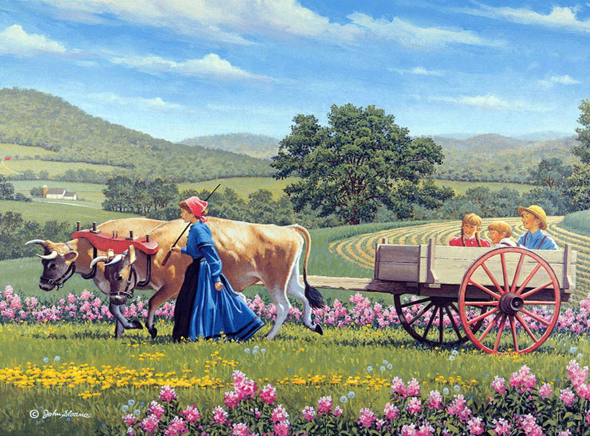 Solve old time farm jigsaw puzzle online with 391 pieces