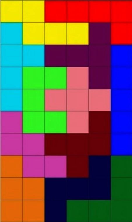 Solve Pentomino jigsaw puzzle online with 77 pieces