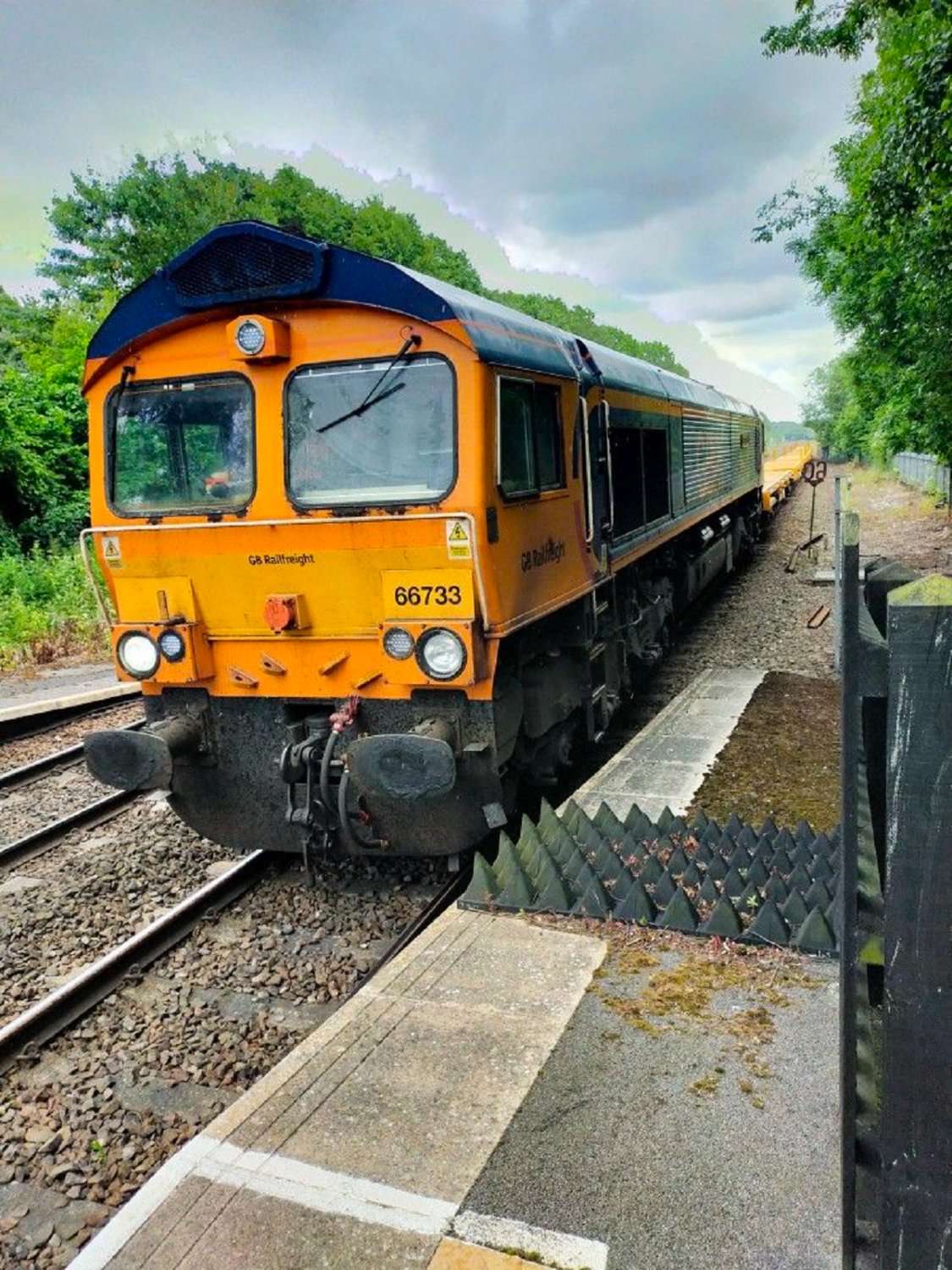 Solve GB Railfreight Class 66 66733. jigsaw puzzle online with 252 pieces