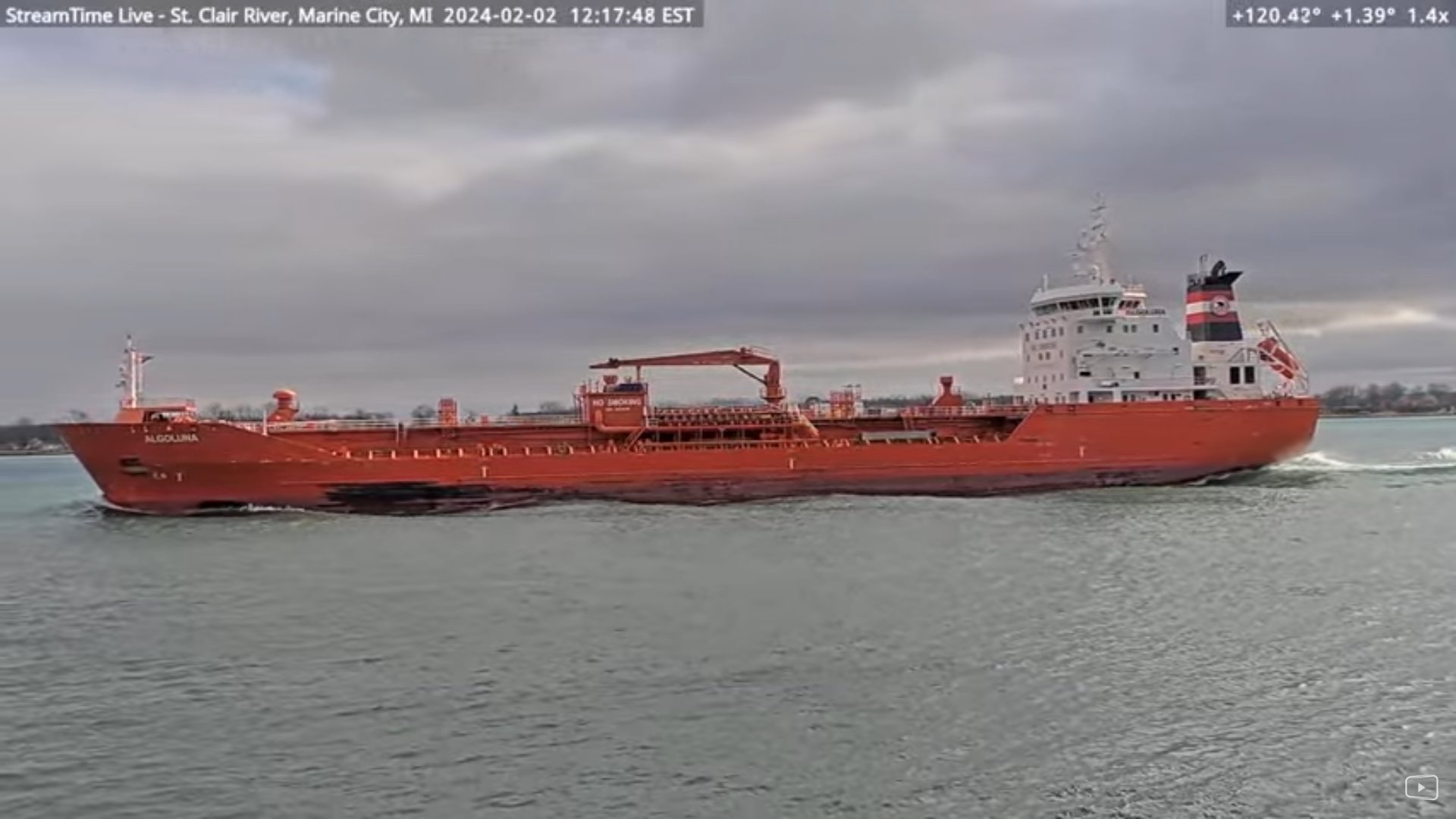 Solve Algoluna (CA) - Ocean-Going Tanker - Marine City, MI (2024-02-02 ...
