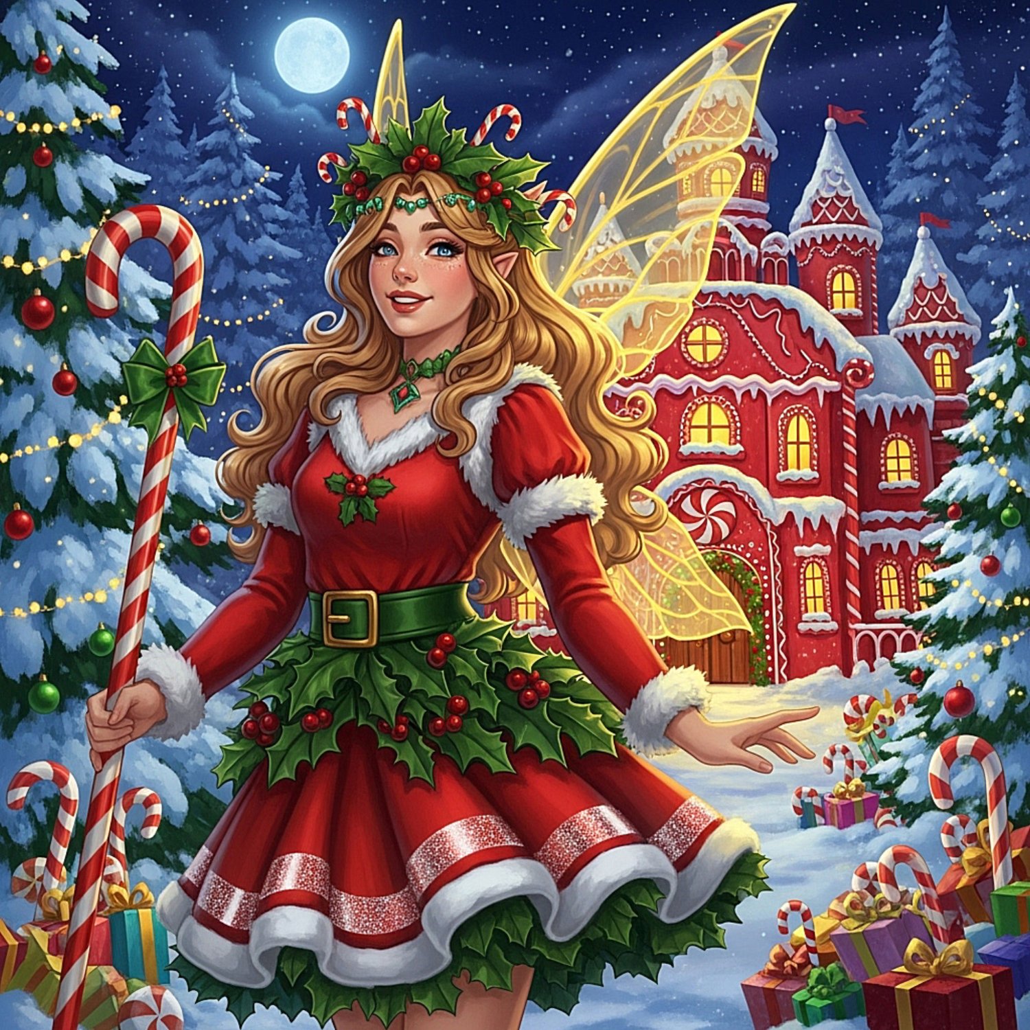 Solve Peppermint Fairy. Sizes 9-600 pieces jigsaw puzzle online with ...