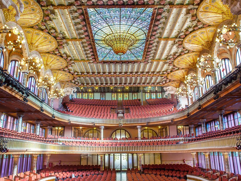 Solve Palau de la Música Catalana, Barcelona, Spain jigsaw puzzle ...