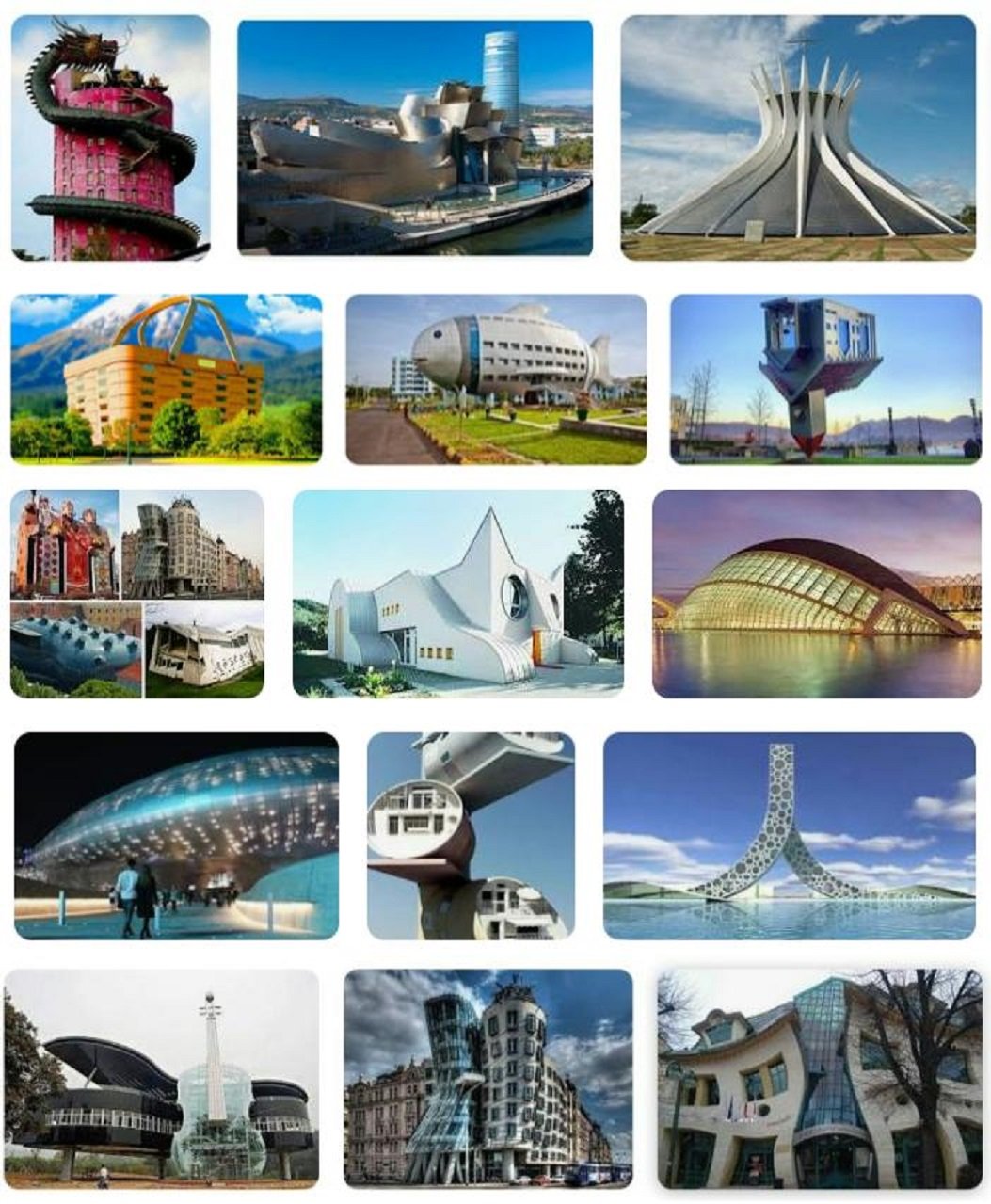 Solve Strange Buildings in The World jigsaw puzzle online with 180 pieces