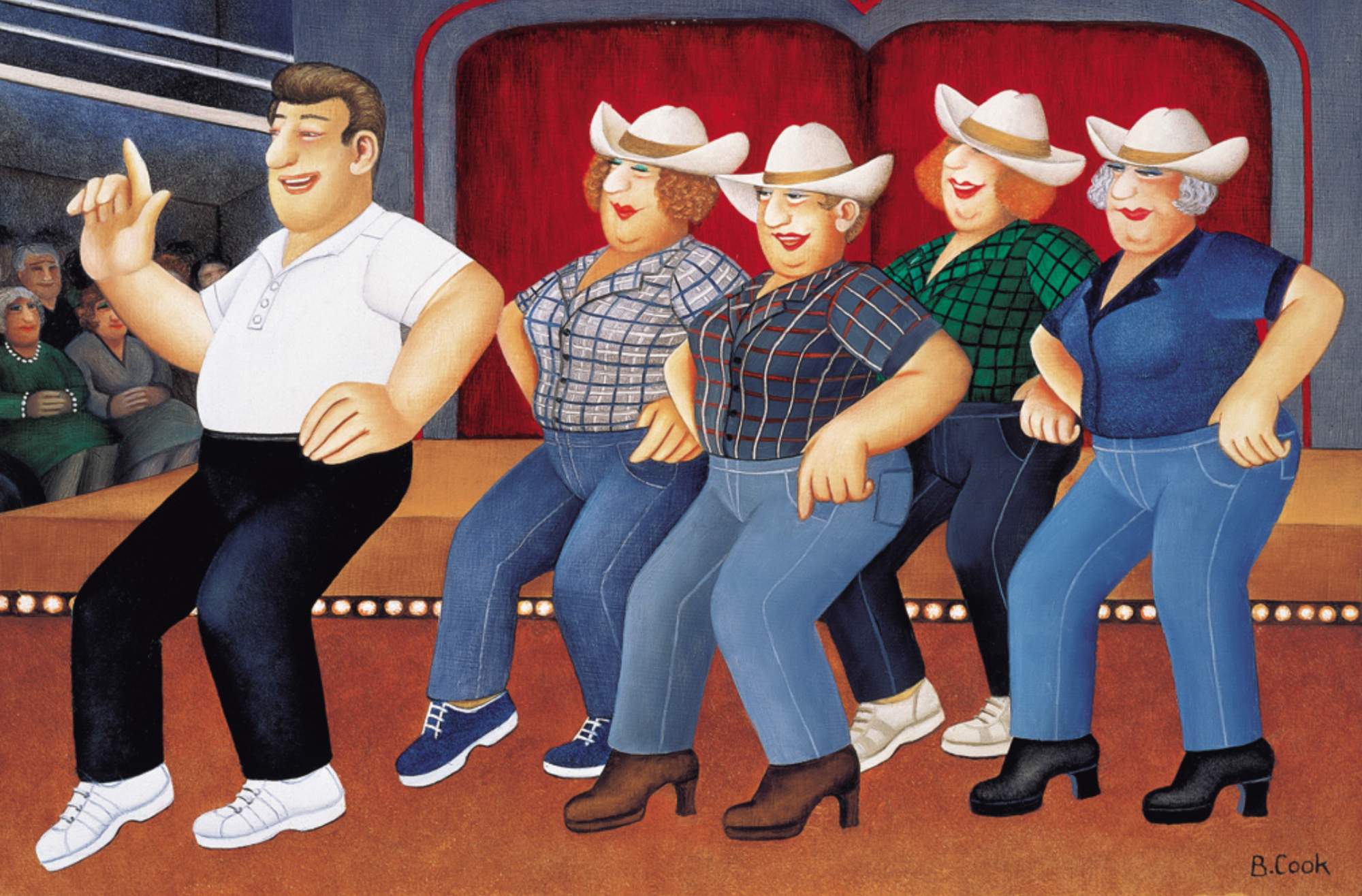 Solve Line Dancing jigsaw puzzle online with 345 pieces