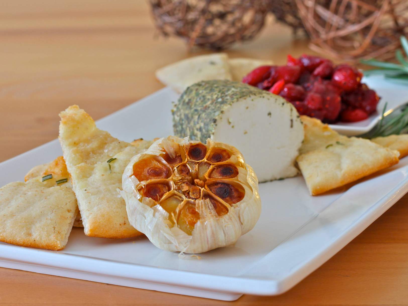 Solve Goat Cheese, Roasted Garlic, Cranberry Compote Appetizer jigsaw ...