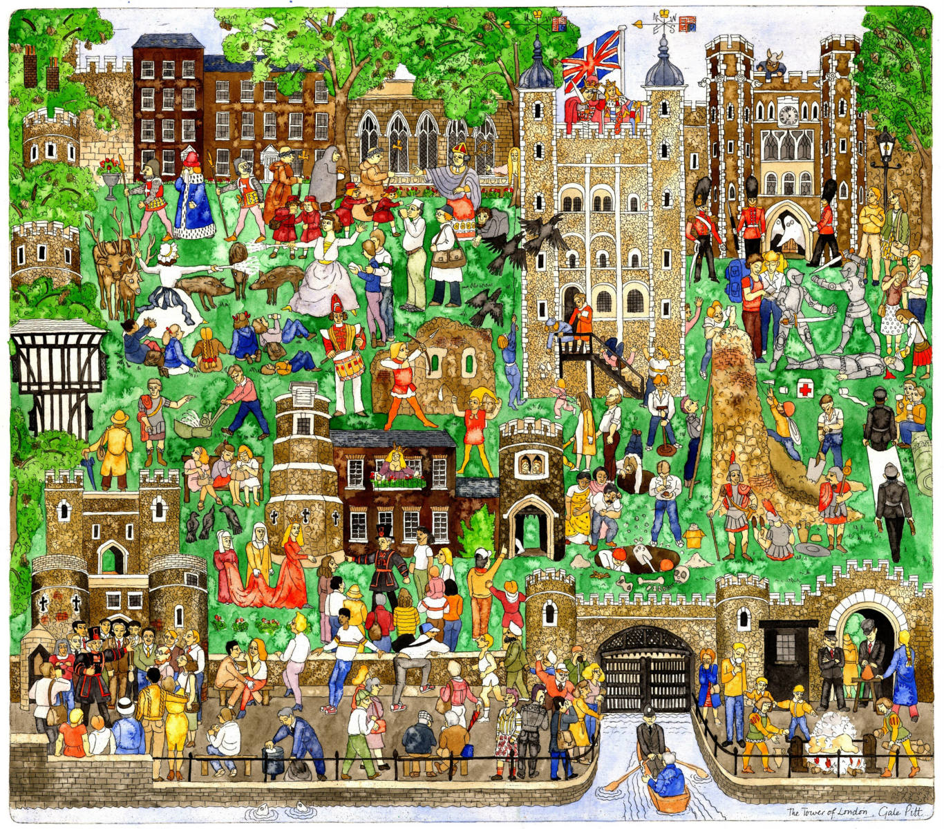 Solve The Tower of London (hard) jigsaw puzzle online with 418 pieces