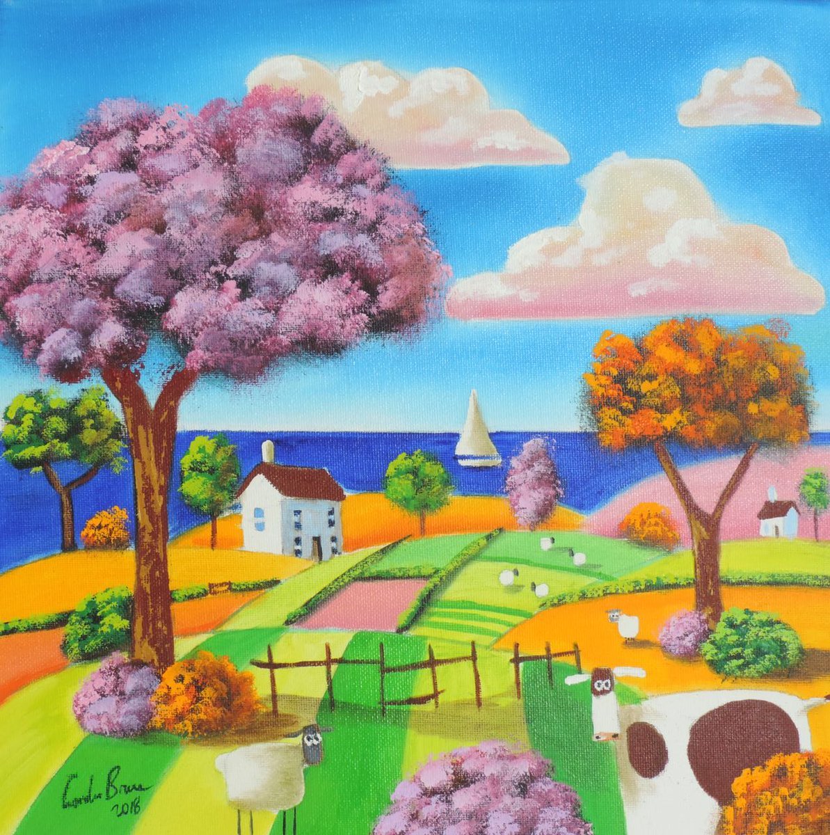 Solve Gordon Bruce Artwork - 'Patchwork Fields' jigsaw puzzle online ...