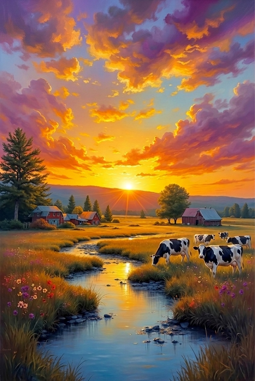 Jigsaw Puzzle | 70 pieces | Farmland (resize 12-294) | Jigidi