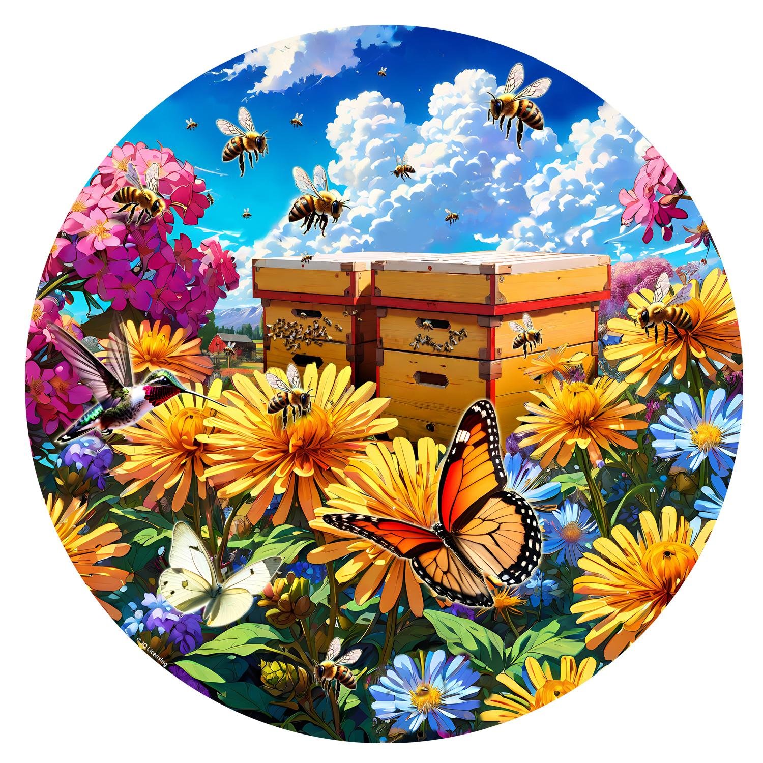 Solve Butterflies and Bees jigsaw puzzle online with 306 pieces
