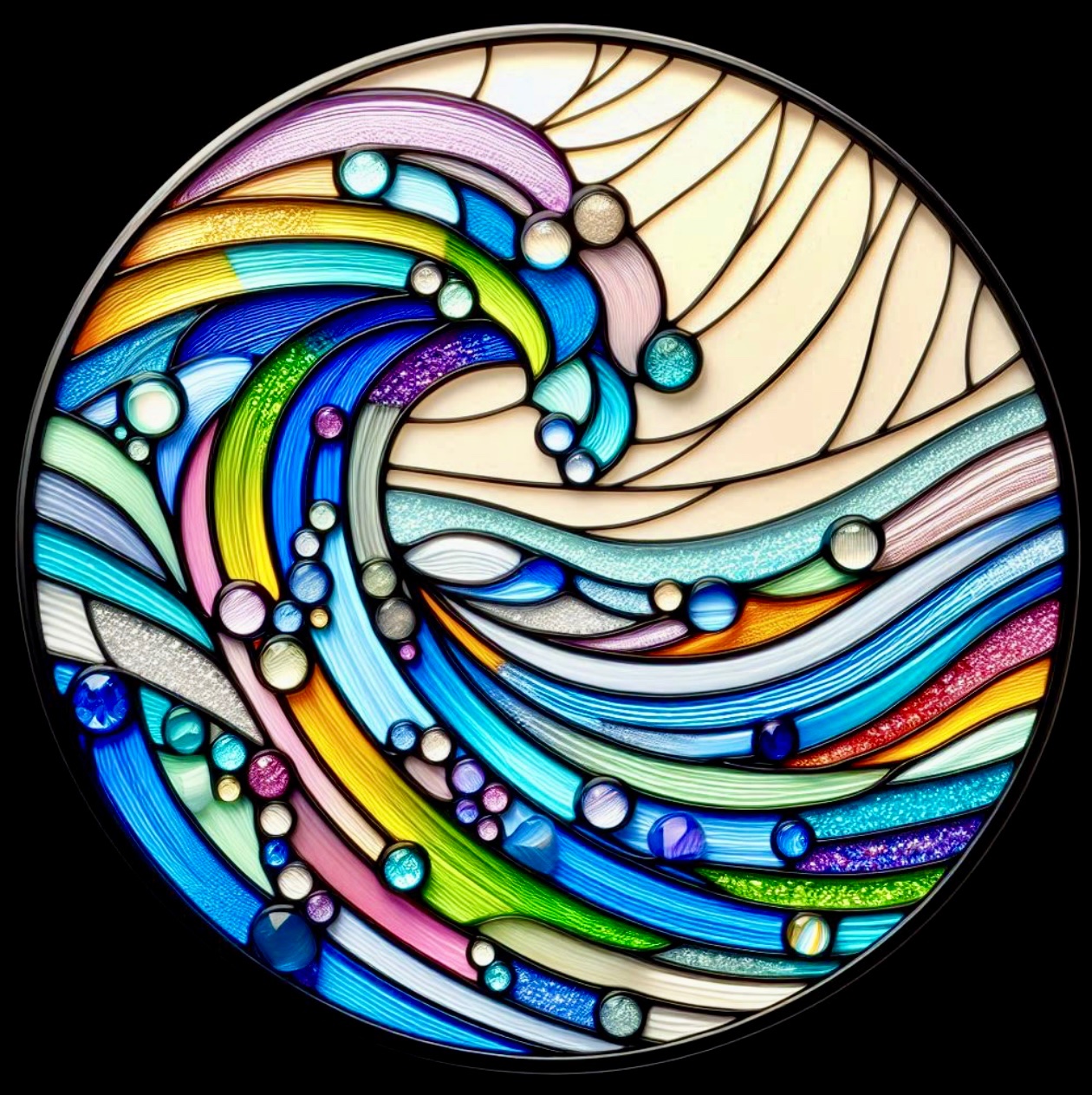 Solve Wave Bliss jigsaw puzzle online with 81 pieces