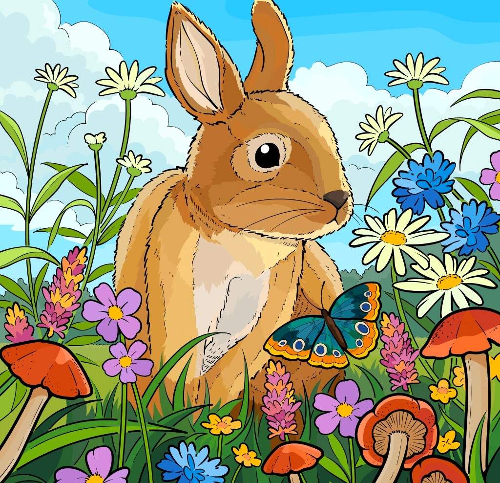 Solve Rabbit jigsaw puzzle online with 306 pieces