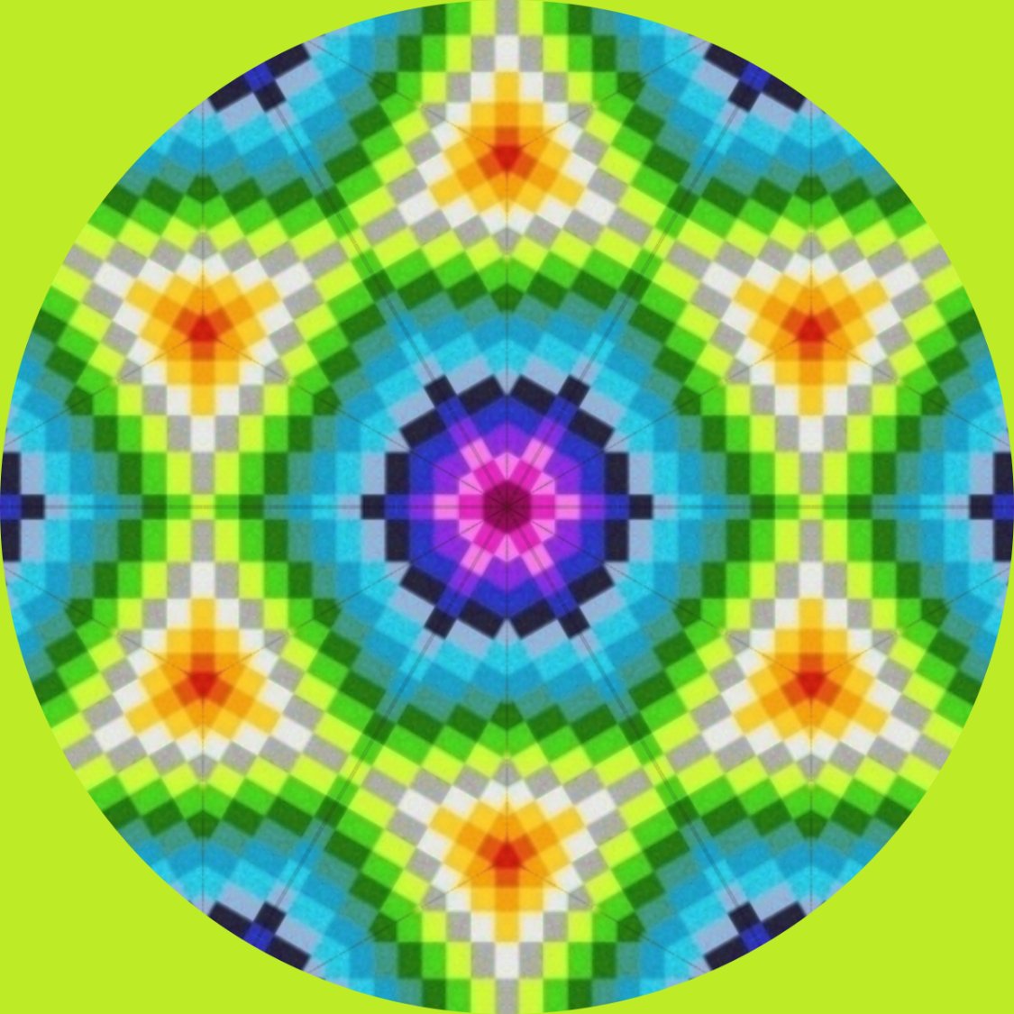 Solve Mosaic Tile Kaleidoscope jigsaw puzzle online with 25 pieces