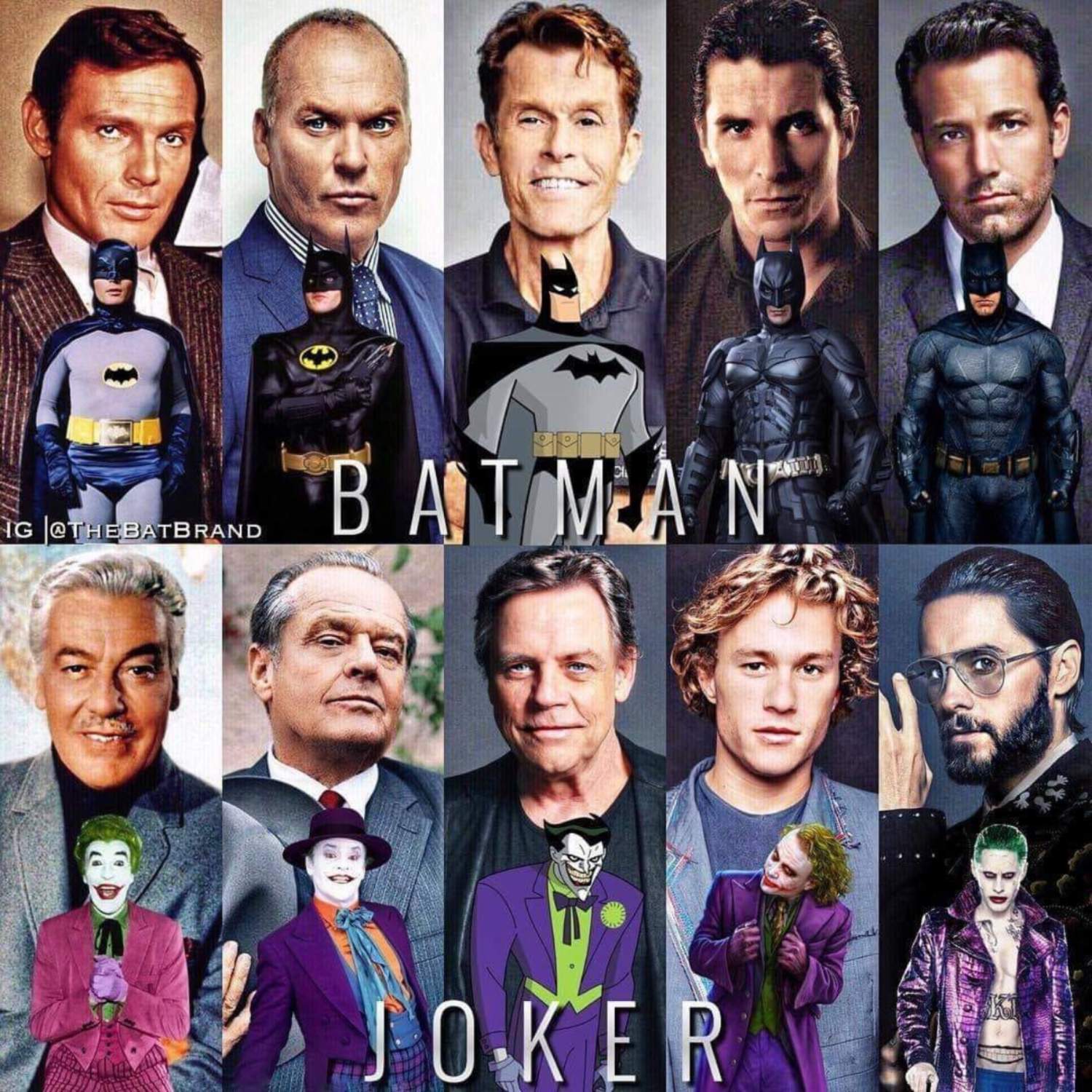 Solve Batman & Joker Over the Years jigsaw puzzle online with 400 pieces