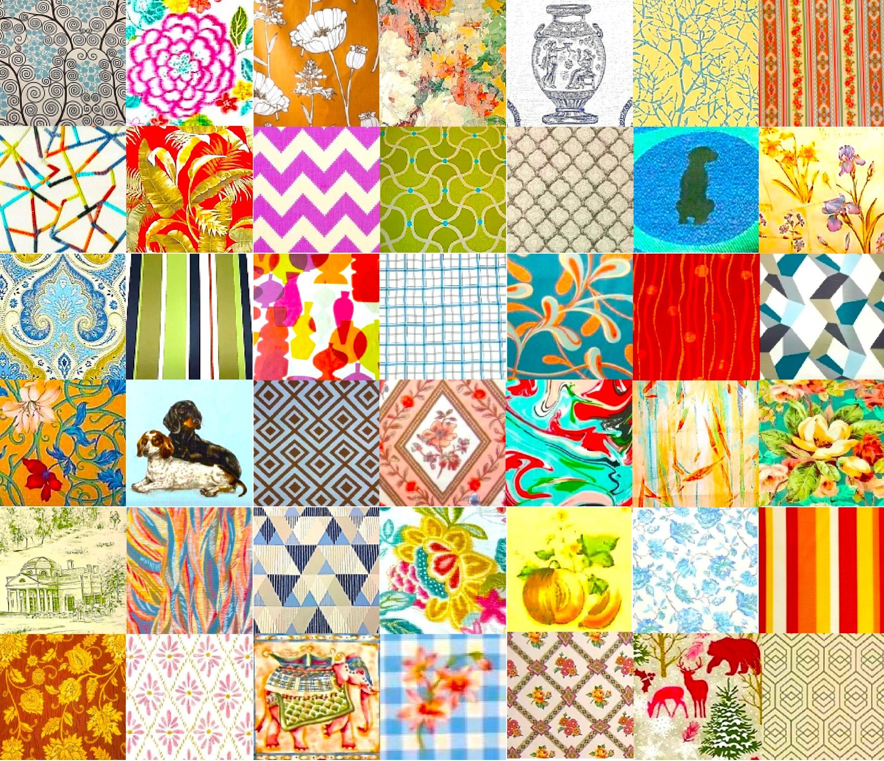 Solve PATCHWORK KRAVET 7 jigsaw puzzle online with 72 pieces