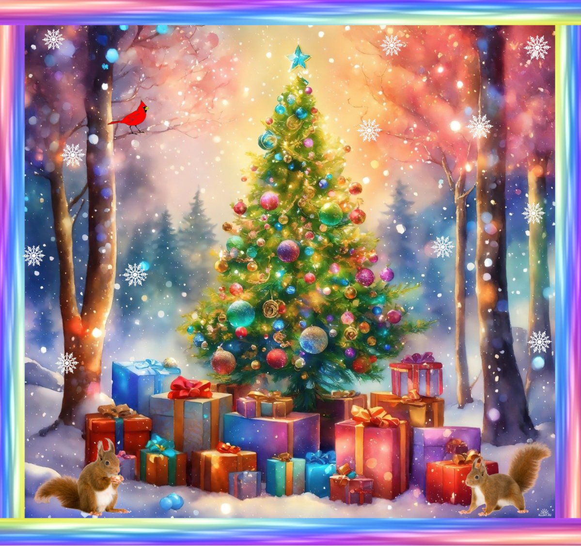 Solve Winter Forest jigsaw puzzle online with 16 pieces