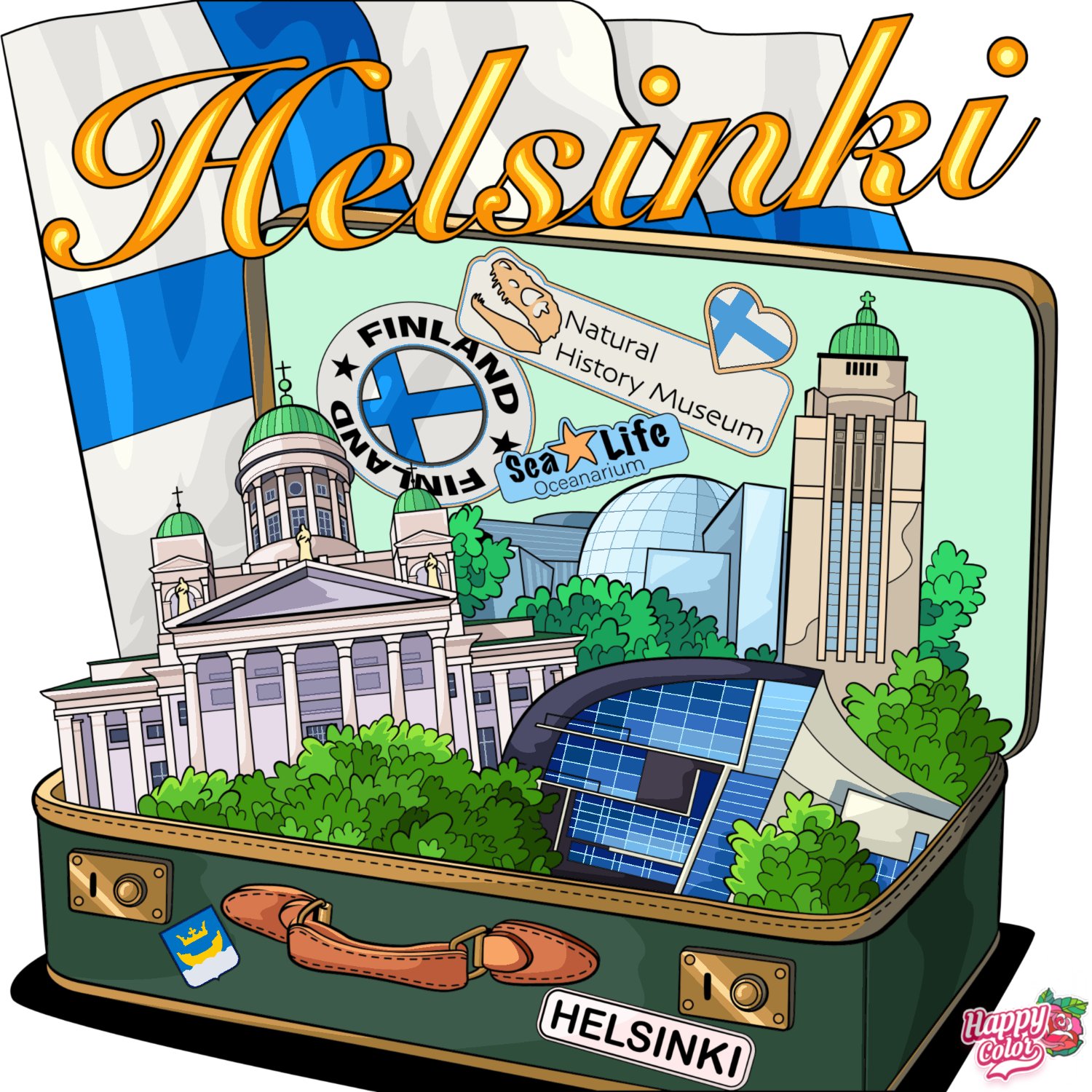 Solve Helsinki jigsaw puzzle online with 100 pieces