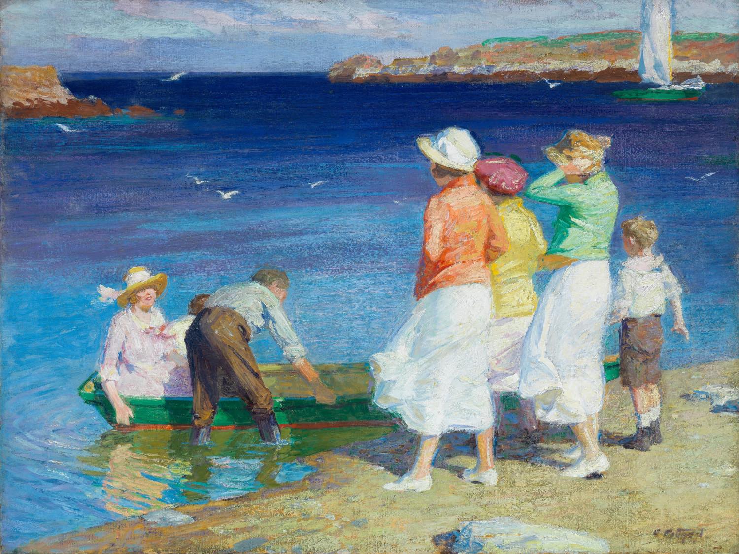 Solve Edward Henry Potthast (American, 1857–1927), A Sailing Party (ca ...