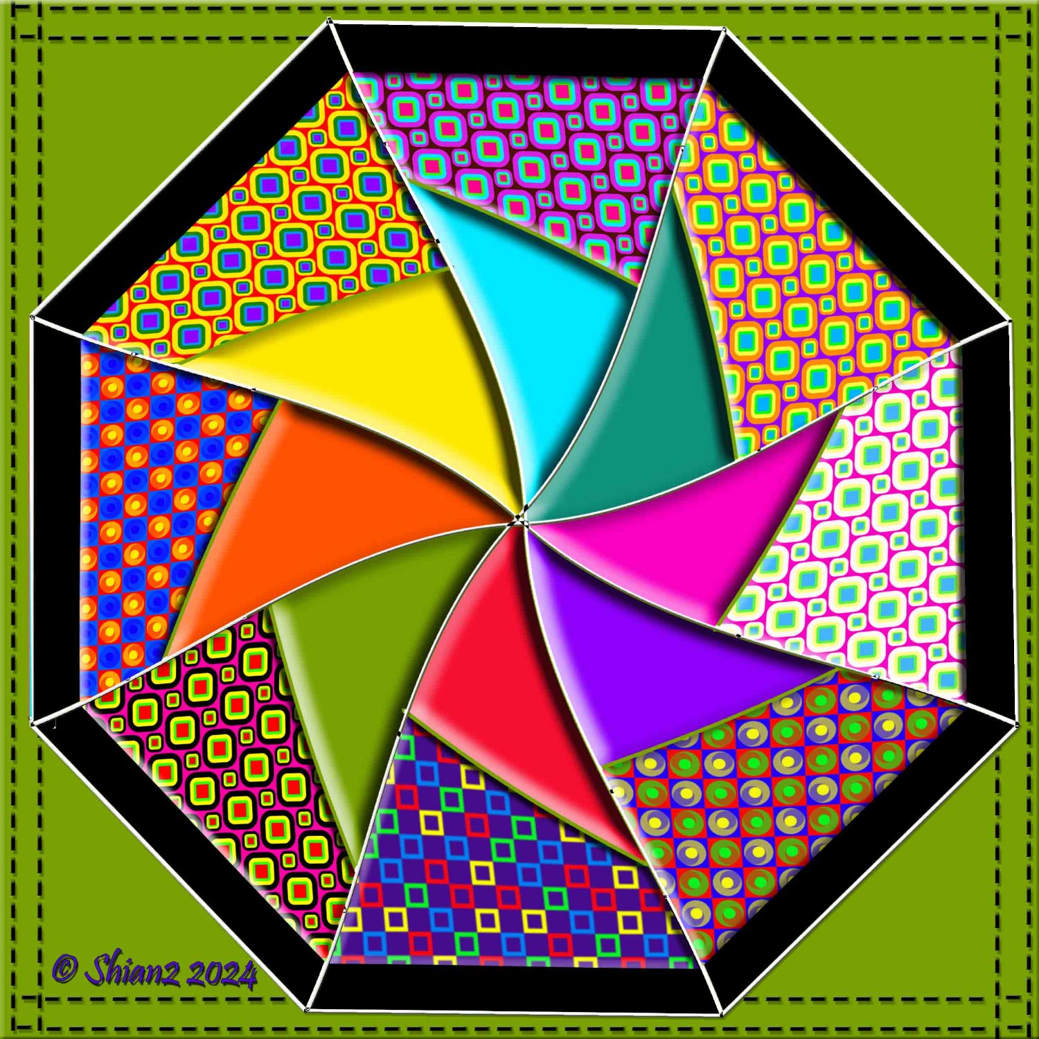 Solve Octagonal Tile jigsaw puzzle online with 225 pieces