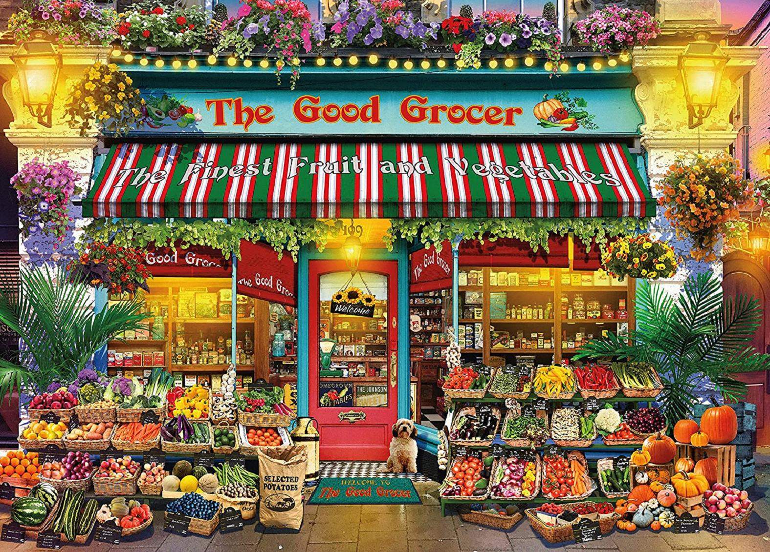 Solve Good Grocer jigsaw puzzle online with 520 pieces