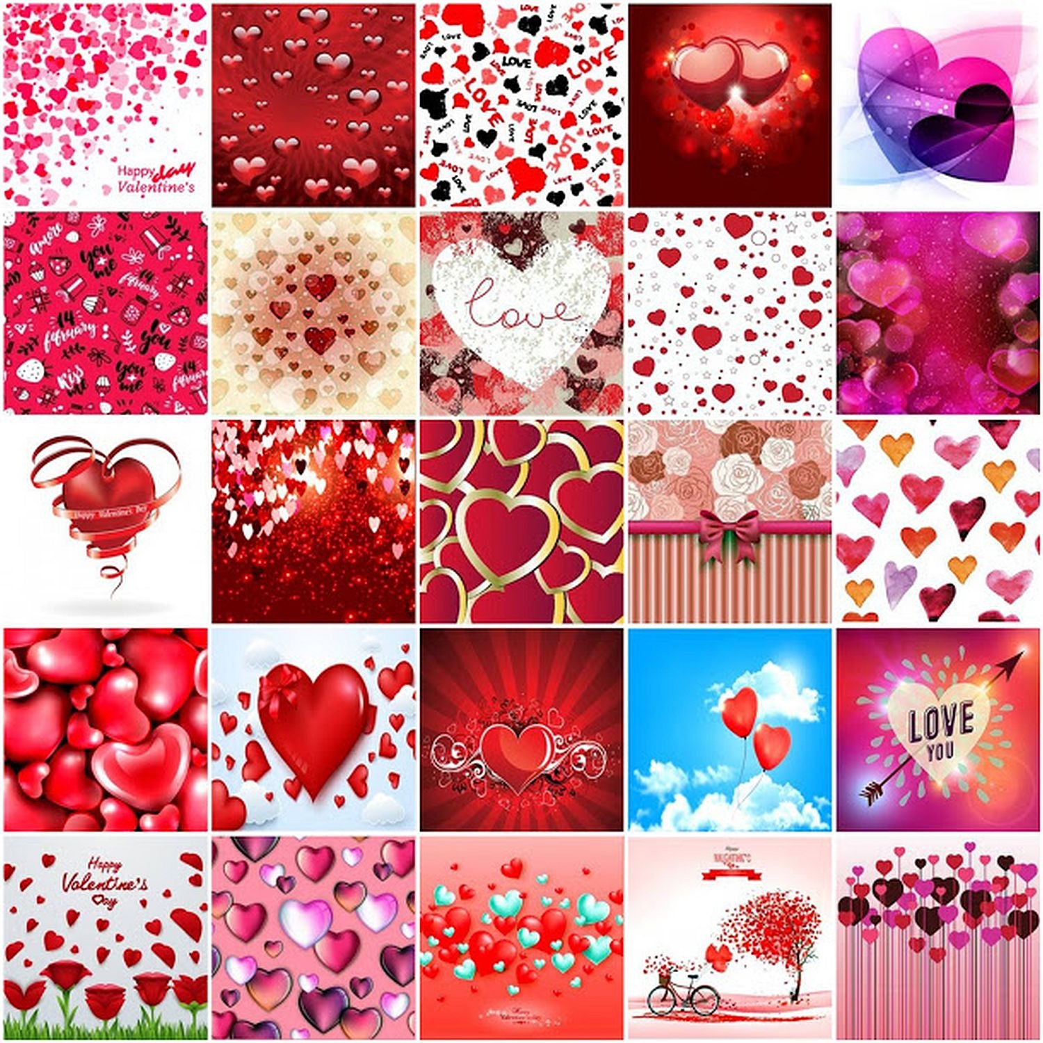 Solve Valentine Hearts jigsaw puzzle online with 324 pieces
