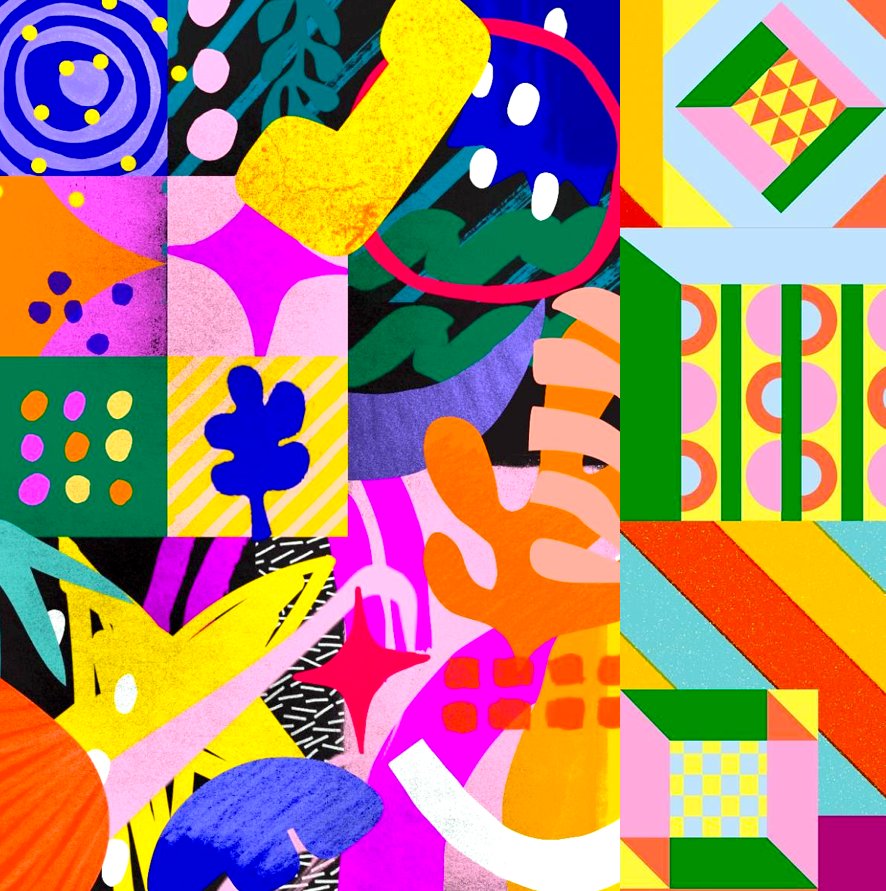 Solve Shapes Mashup jigsaw puzzle online with 121 pieces