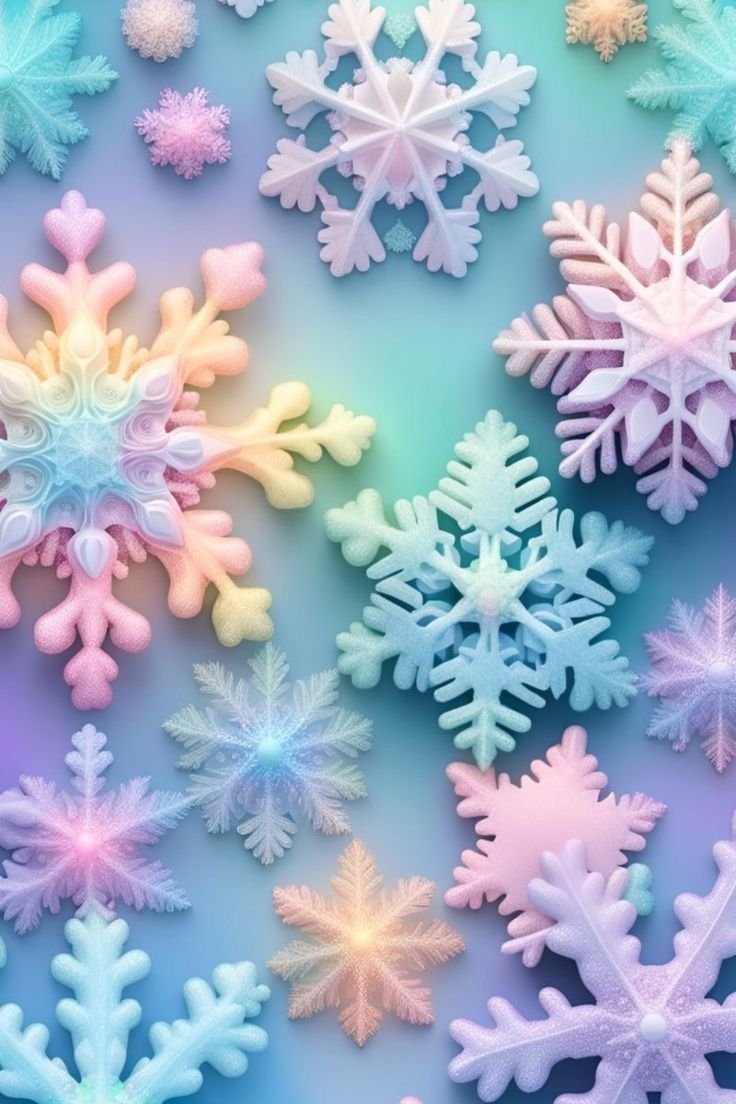Jigsaw Puzzle | 150 pieces | Colorful Snowflakes | Jigidi