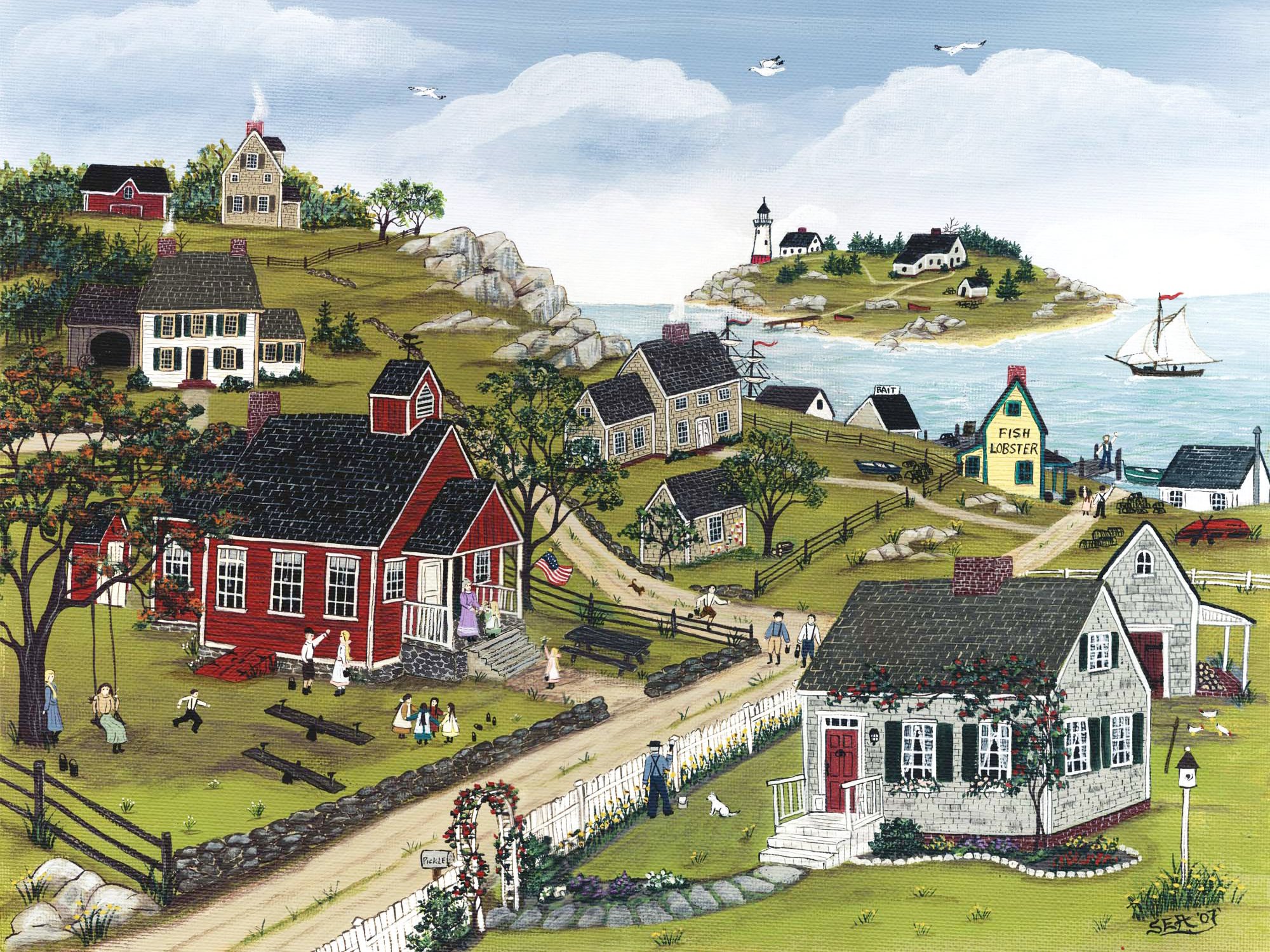 Solve First Day of School jigsaw puzzle online with 352 pieces