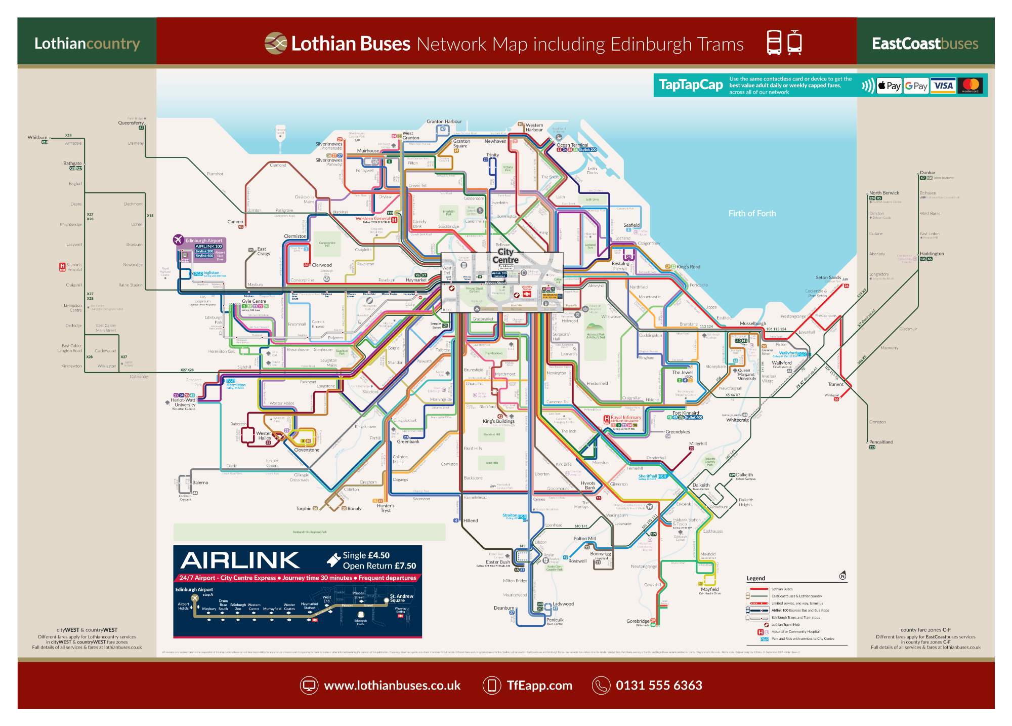 Solve Edinburgh Bus and Tram Network Map jigsaw puzzle online with 588 ...