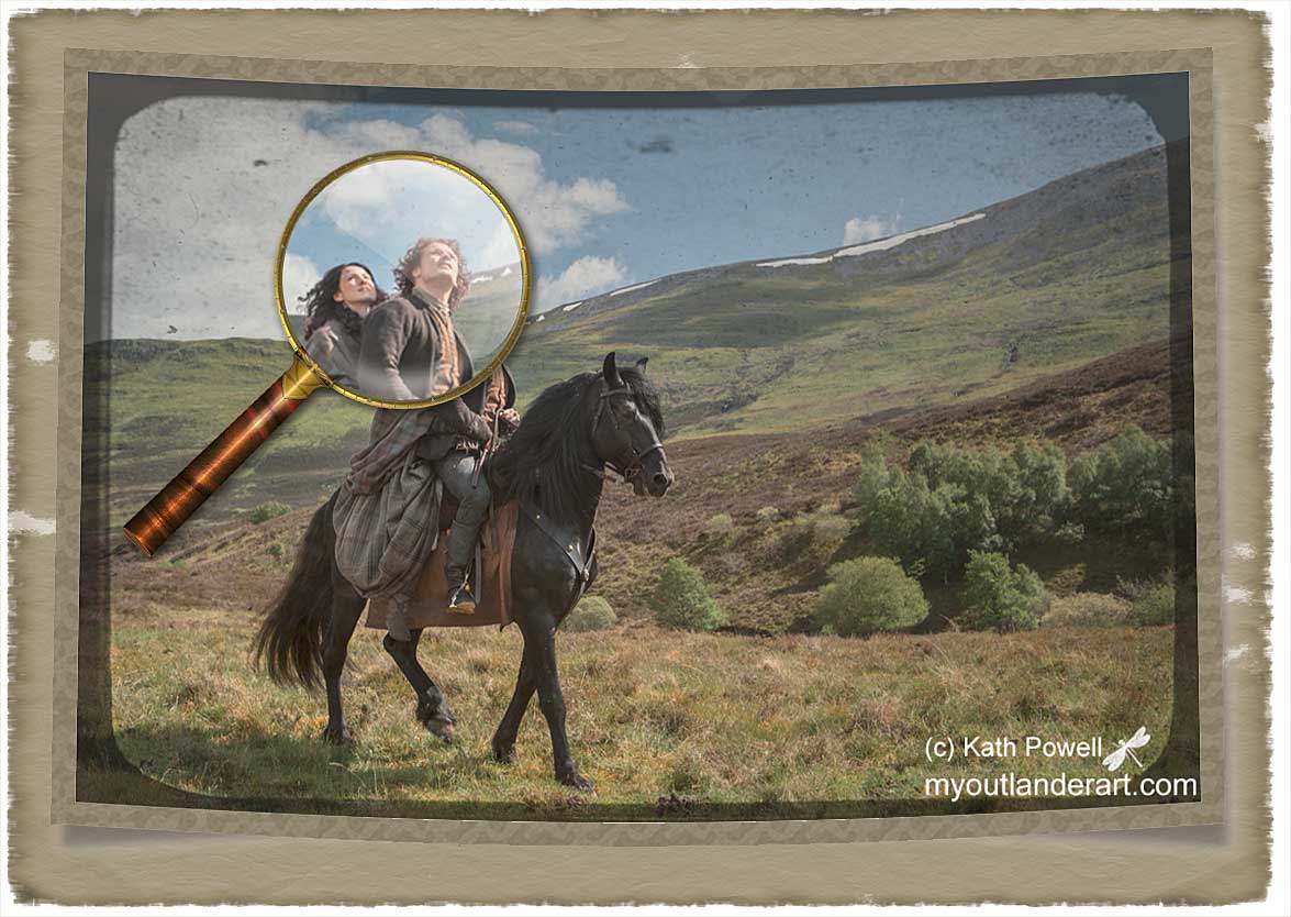 Solve A close-up of Jamie & Claire - Outlander (easy) jigsaw puzzle ...