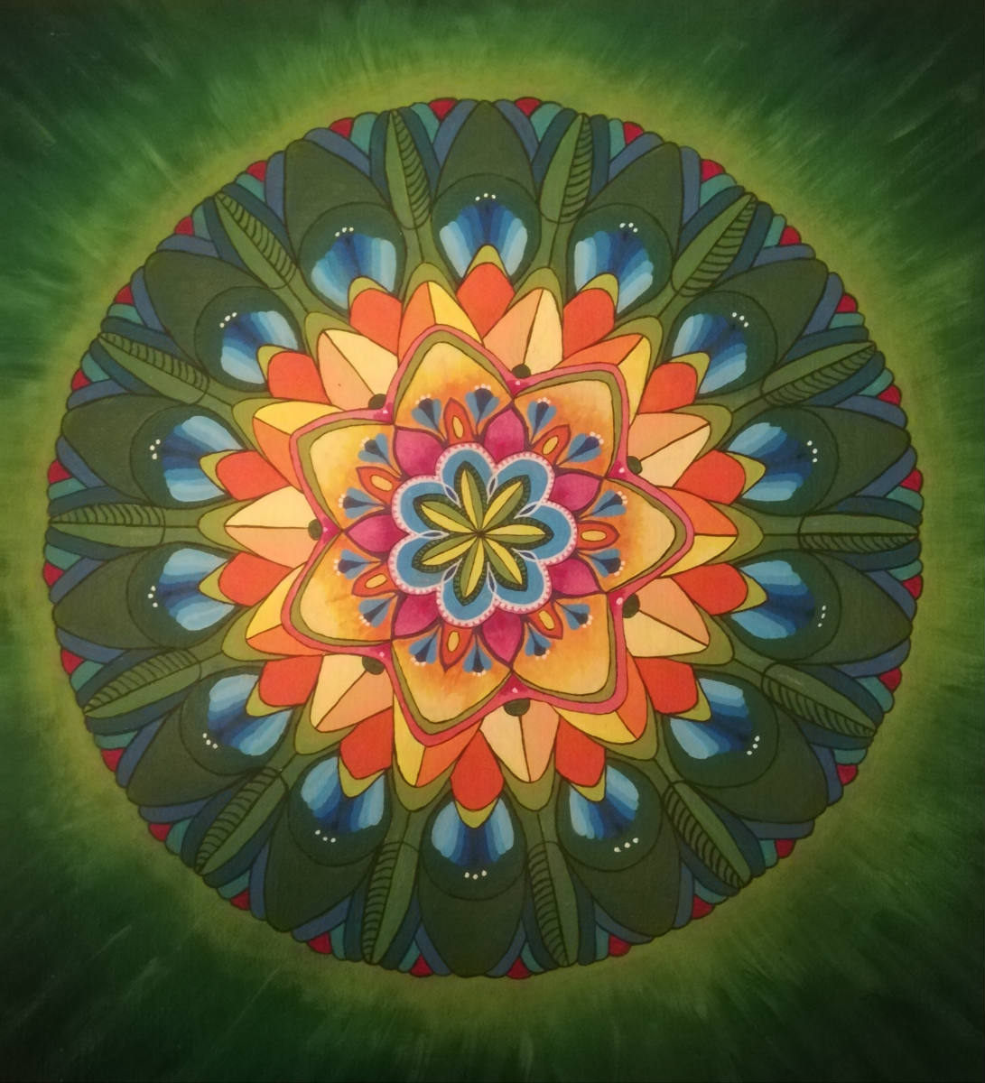 Solve Mandala jigsaw puzzle online with 360 pieces